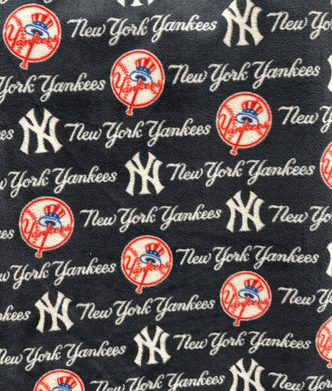 New York Yankees Fleece Fabric / NFL Fleece Fabric / Sold by the Yard ...