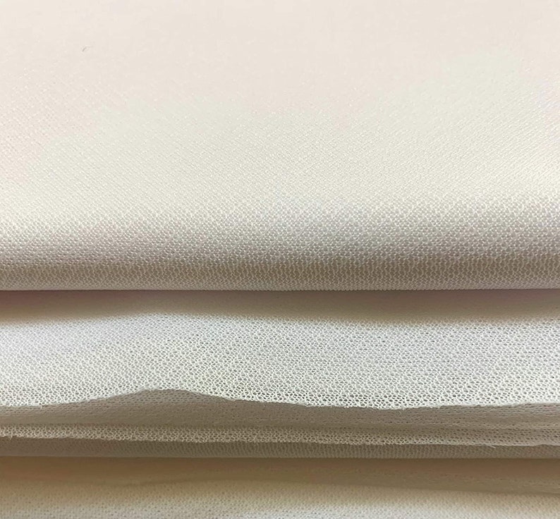 White-black French Tricot Fusible Interfacing 3 Yards X - Etsy