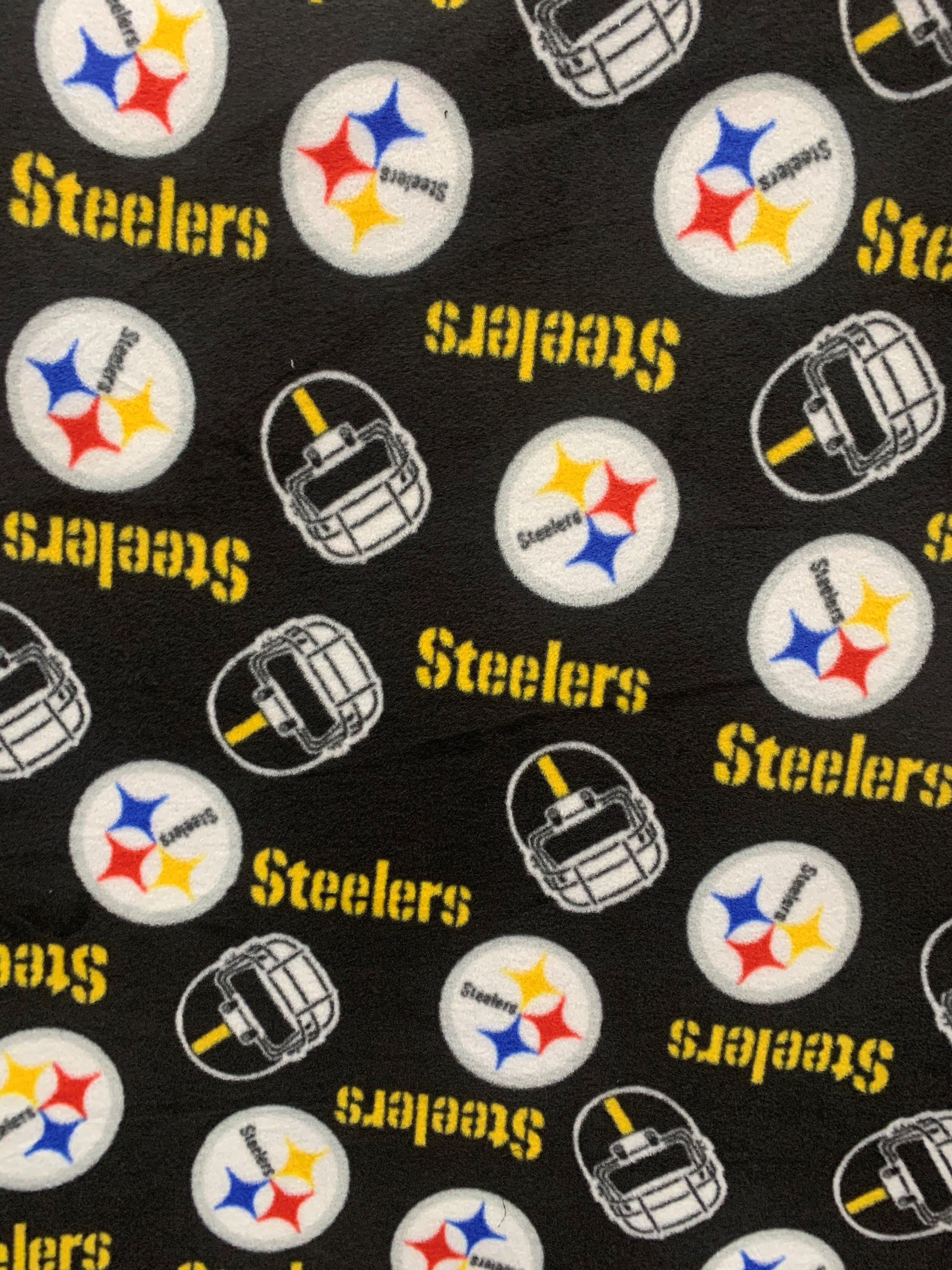 Steelers Fleece Fabric by the Yard, NFL Football Fleece, Soft Warm ...
