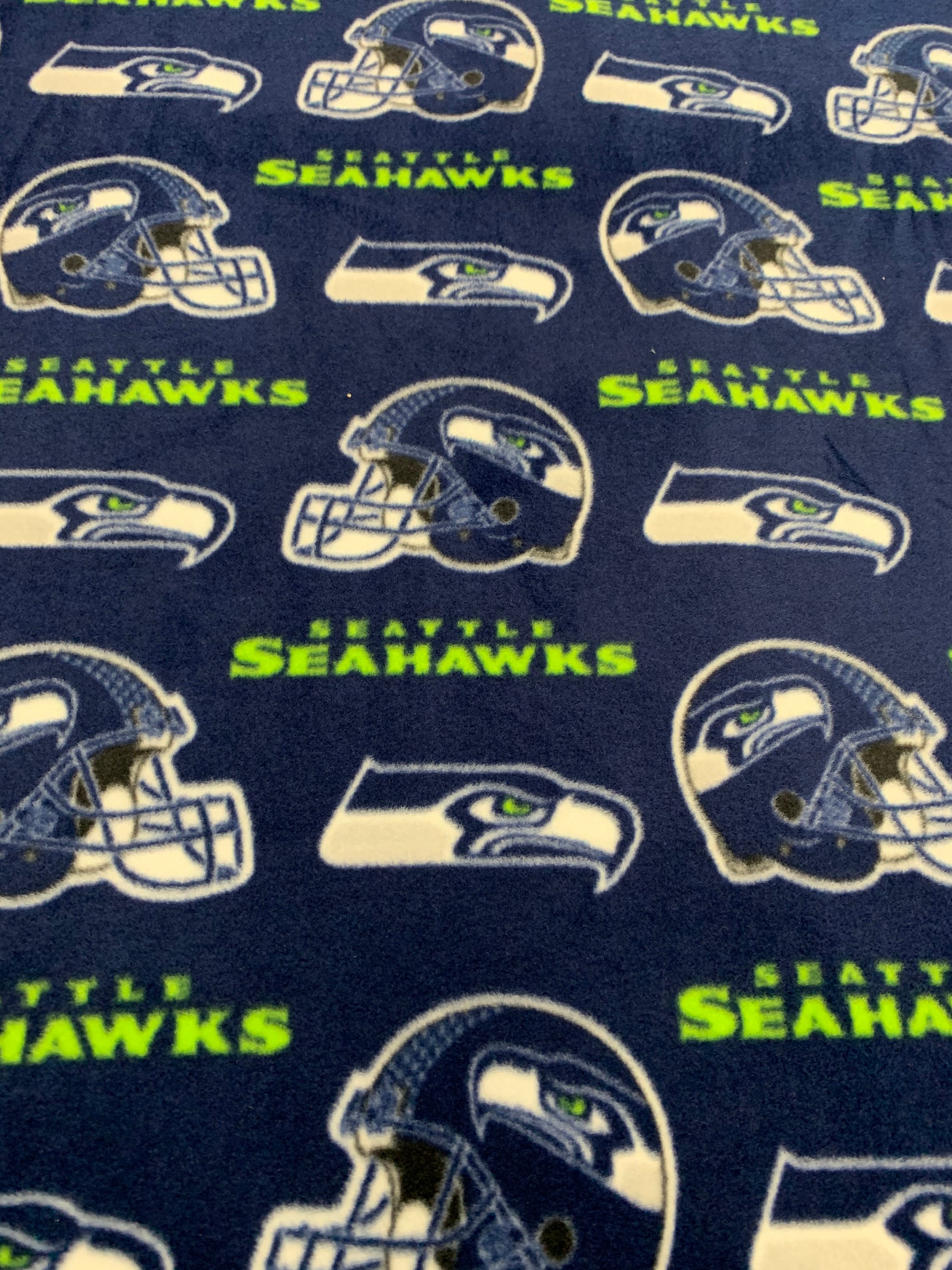 Seattle Seahawks Fleece Fabric / NFL Fleece Fabric / Se vende - Etsy España