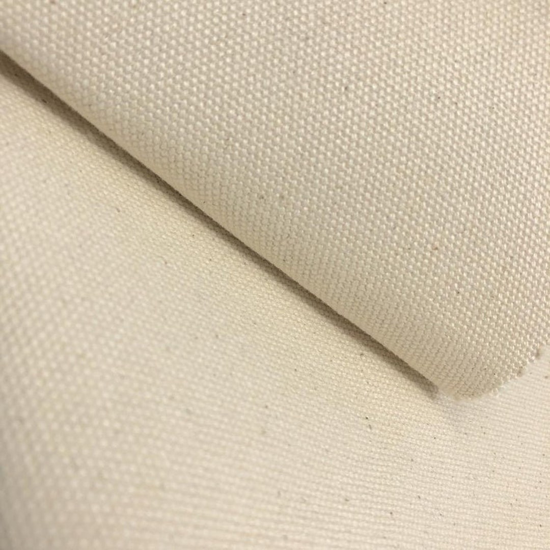 Cotton Canvas Fabric - Natural Color - Sold by the Yard - 12 Oz - 60 ...