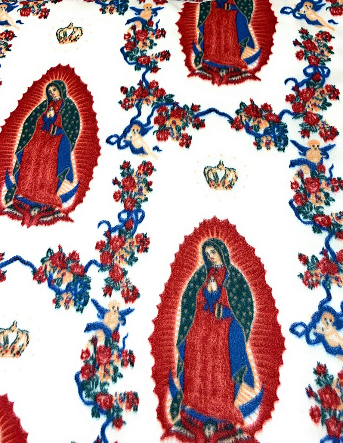 Fleece Fabric / Virgin Mary Fleece Fabric / Anti-pill / 60" Wide / Sold ...