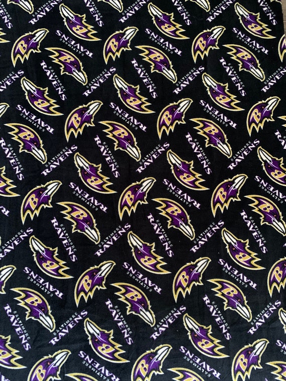 Baltimore Ravens Fleece Fabric/ NFL Football Fleece Fabric / - Etsy