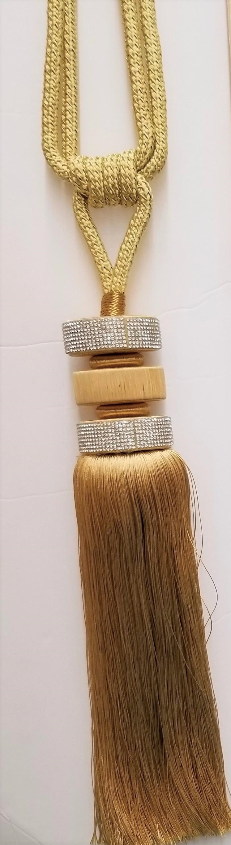 Tassel Tiebacks With Crystal Diamonds / Decorating Tassel - Etsy