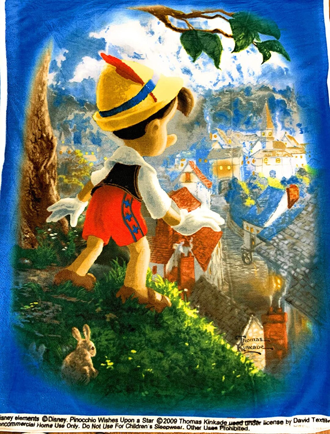 Pinocchio Fleece Disney Panel- 60" Wide - Sold by the Panel - Disney ...