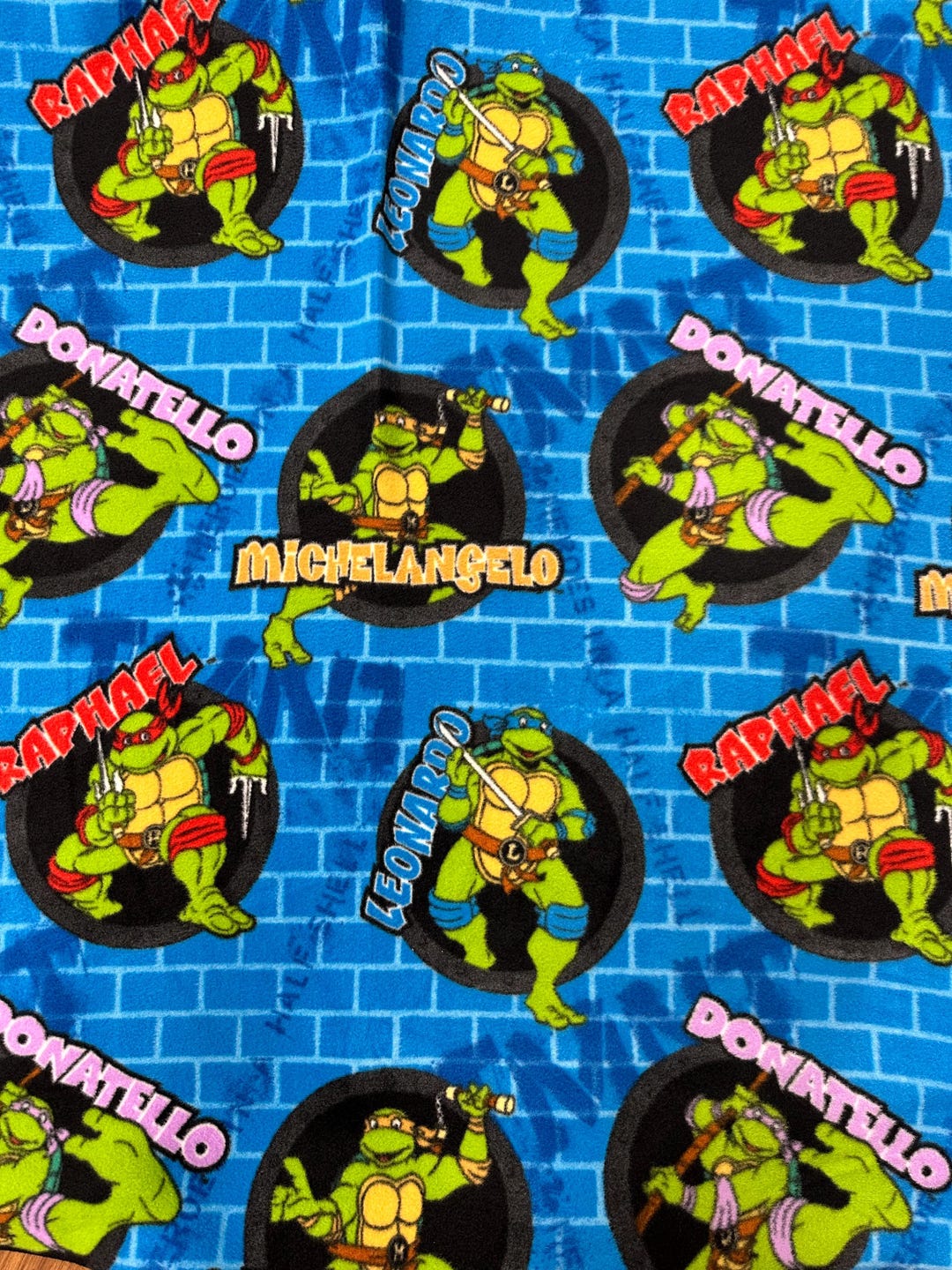 Fleece Blanket Teenage Mutant Ninja Turtles Fabric-sold by the Yard - Etsy