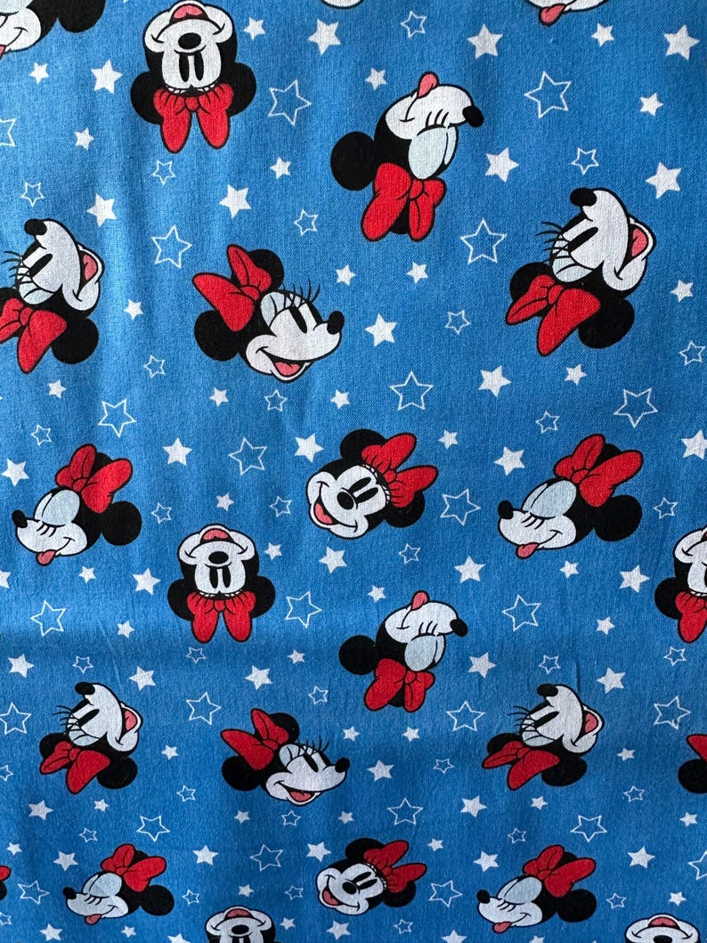 Mickey Mouse Cotton Fabric, %100 Cotton/sold by the Yard/disney Classic ...