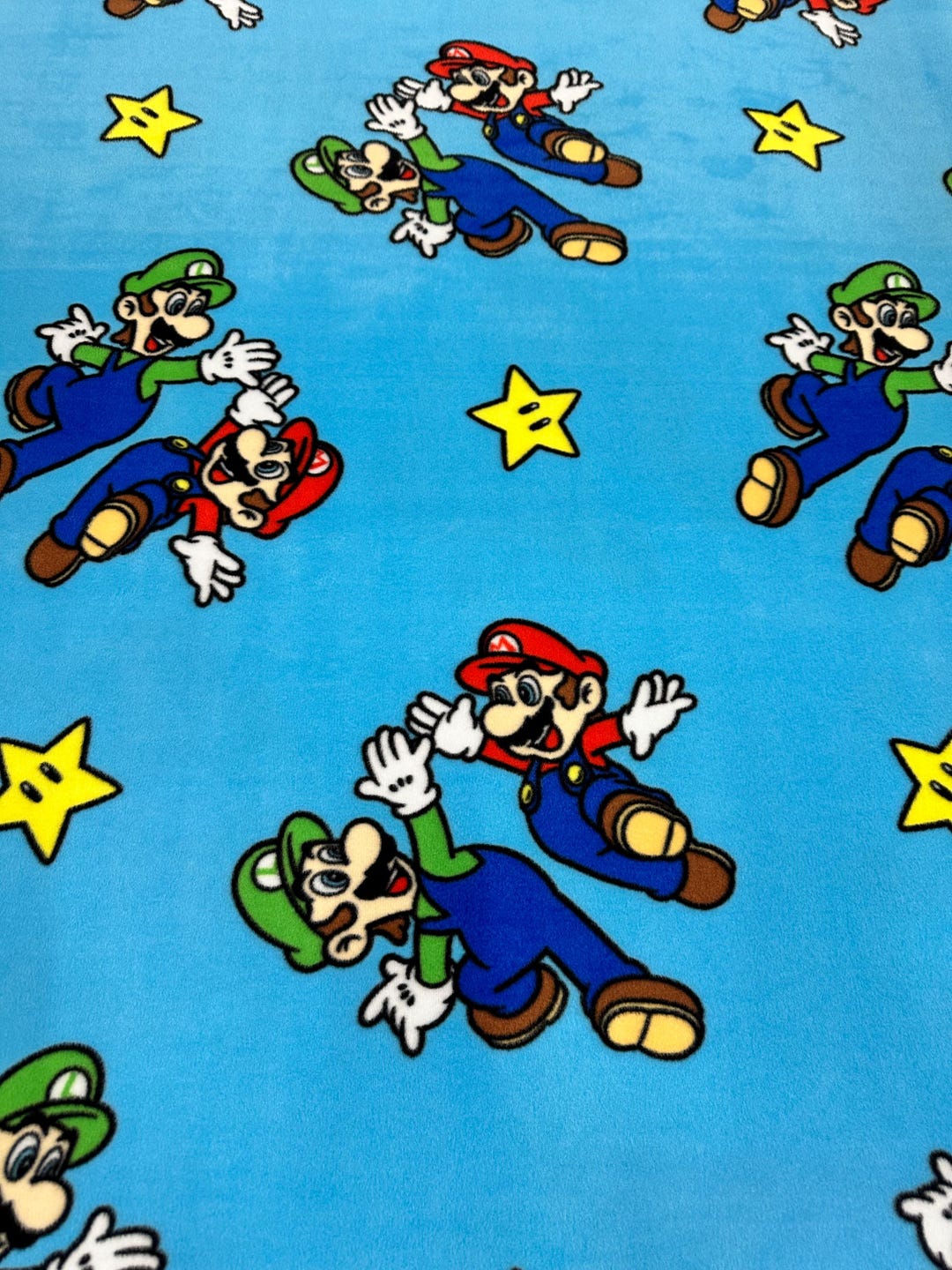 Super Mario Brothers Anti Pill Fleece Fabric-sold by the Yard- 58" Wide ...