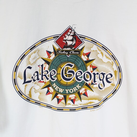 Vintage Lake George New York, Sailing T Shirt, Size 2… - Gem