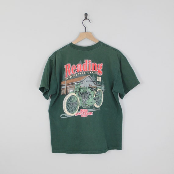 Vintage 2000s Reading Motorcycle Club Graphic T-Shirt… - Gem