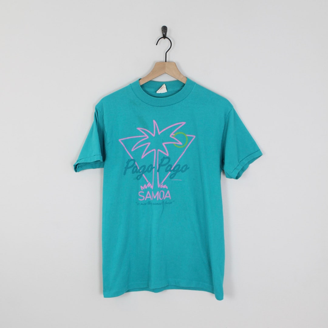 Vintage 80s Pago Pago Samoa, Tropical Graphic T-shirt, Size Large ...