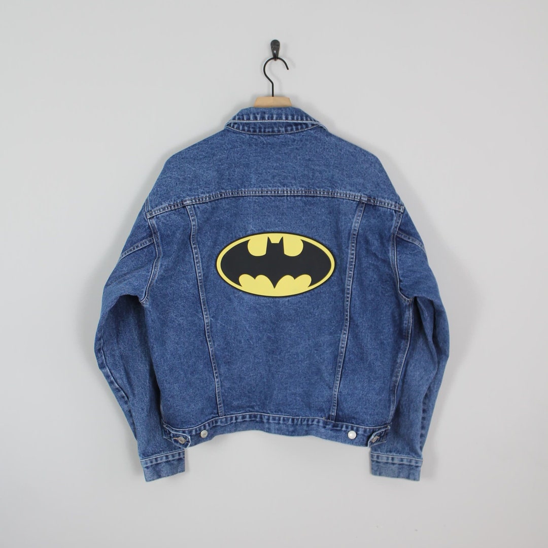 Vintage 90s Warner Bros Studio Store, Batman Denim Jacket, Size Large ...