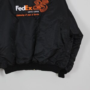 Vintage 1998 Fedex 25th Anniversary Bomber Jacket, Size 2XL, Worker ...