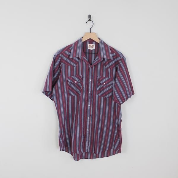 Large Vintage Striped Shirt - Etsy