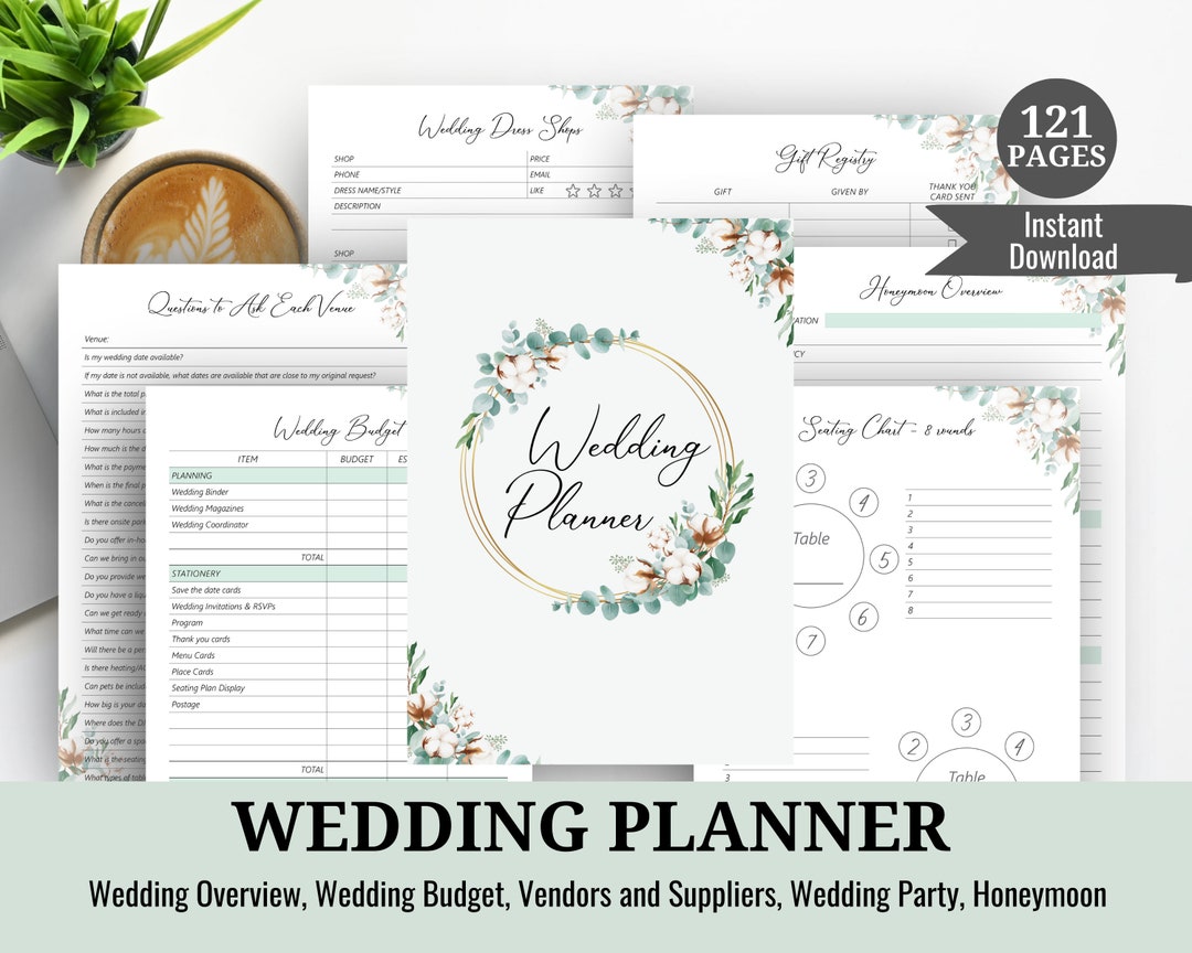 Event Planner, Printable Wedding Binder, Wedding Guide - Etsy