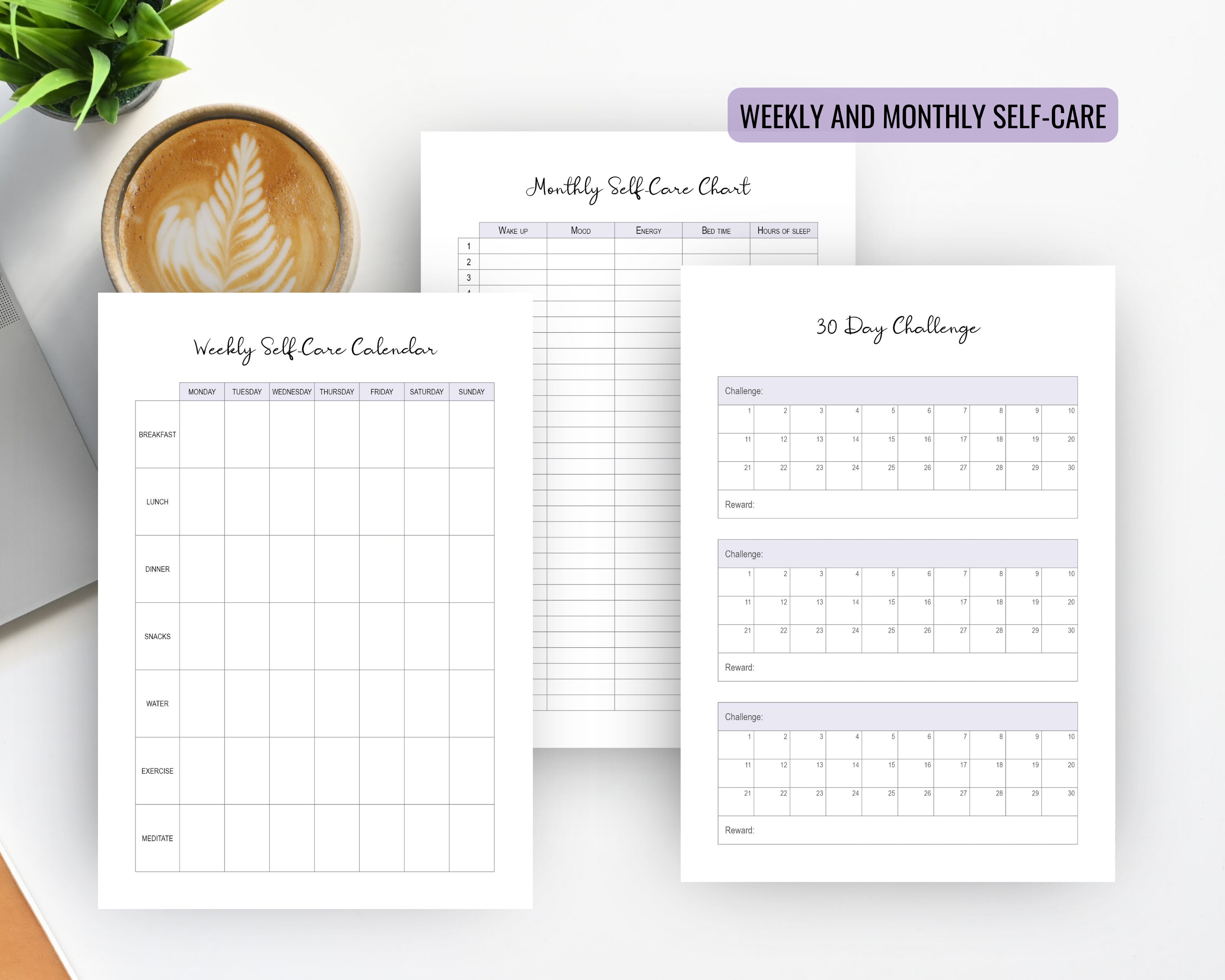2023 Printable Self Care Planner, Self Love Planner - Etsy