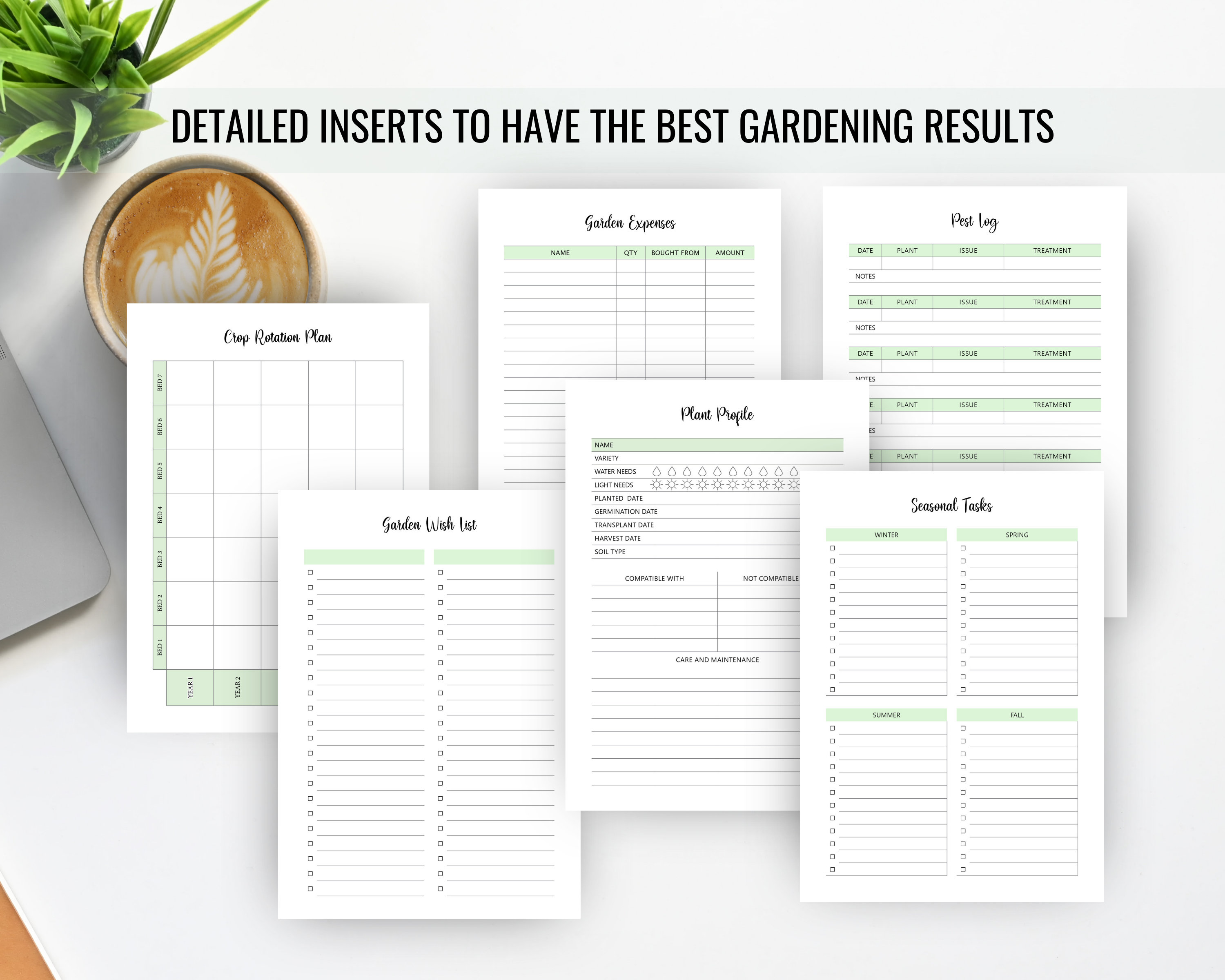 Garden Planner Printable Garden Journal Pdf | Etsy