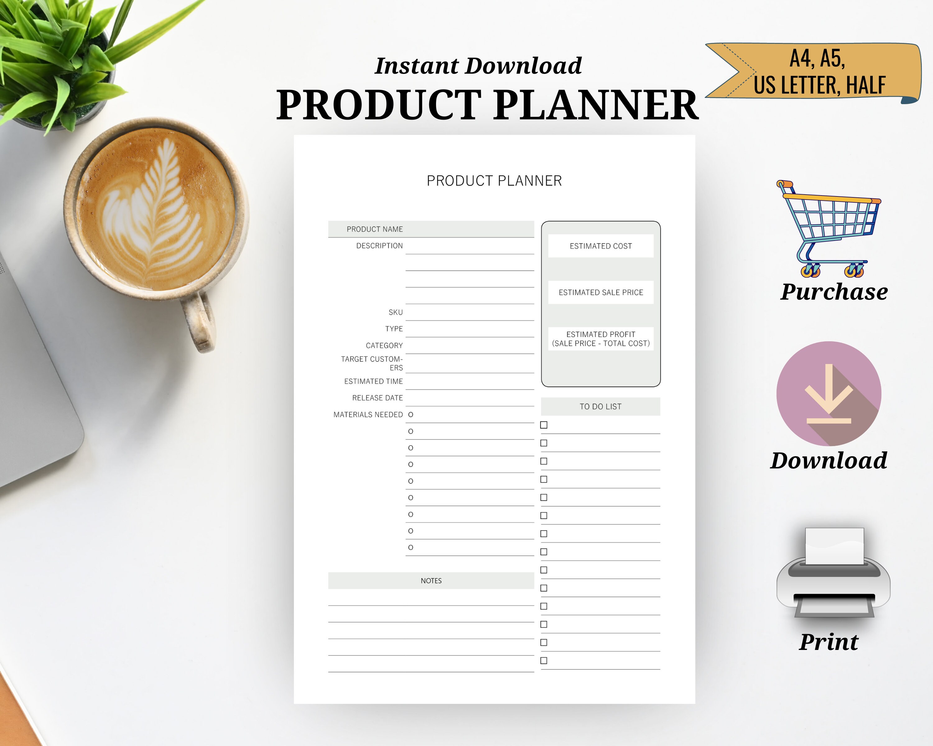 New Product Planner, Business Planner, Product Research, Product ...