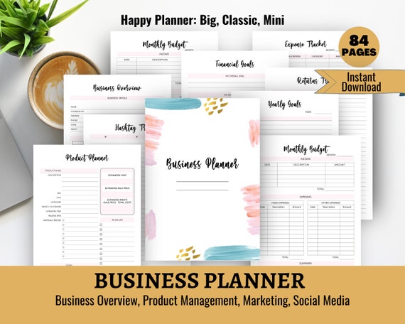 Ultimate Business Planner Small Business Organizer Home - Etsy