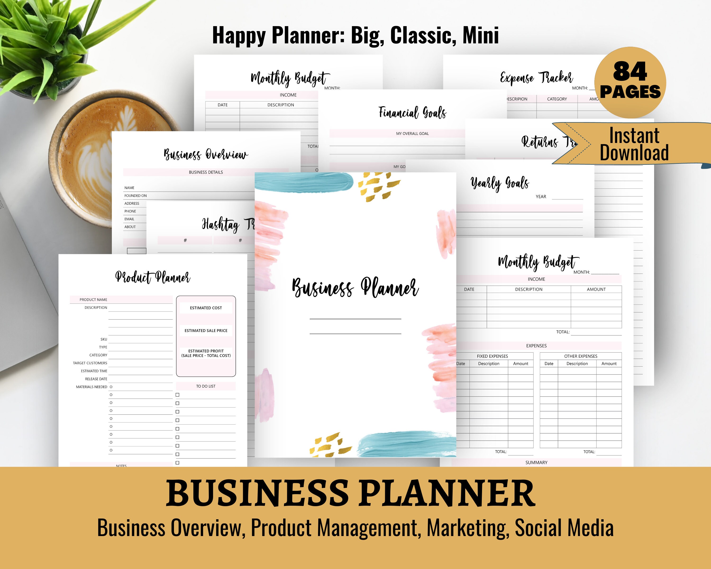 Ultimate Business Planner Small Business Organizer Home - Etsy