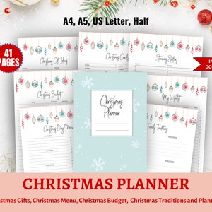 Christmas Planner, Christmas Printables, Holiday Planner, Printable ...