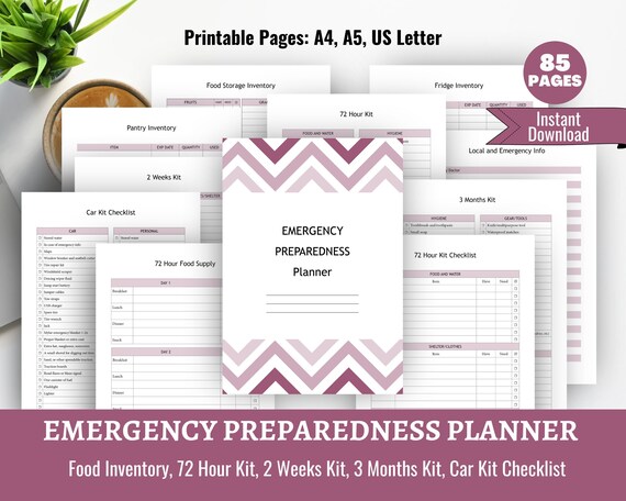 Prepper Binder Emergency Preparedness Planner Food Storage - Etsy