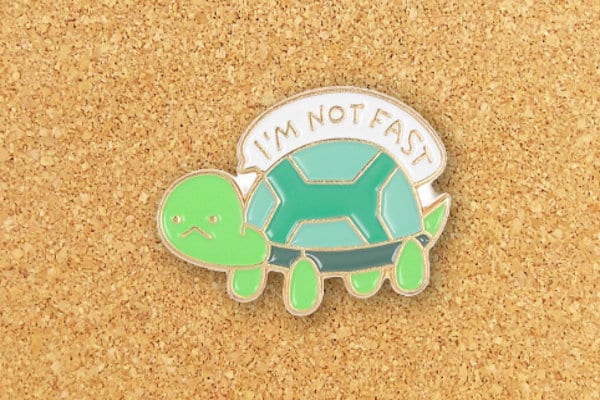 Turtle Enamel Pin | Funny Enamel Pin - Etsy
