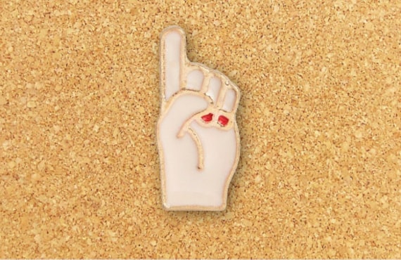 Point Hand Sign Enamel Pin Point to There This is the One | Etsy