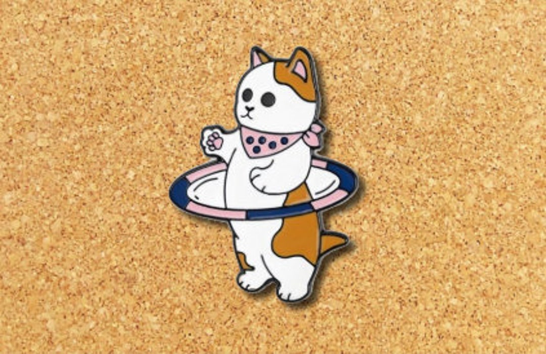 Hula Hoop Pin | Cute Enamel Pins - Etsy