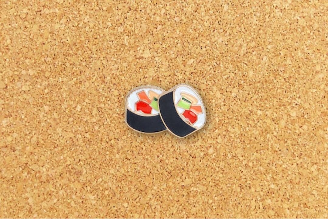 Sushi Enamel Pin | Yummy Japanese Food Enamel Pins - Etsy