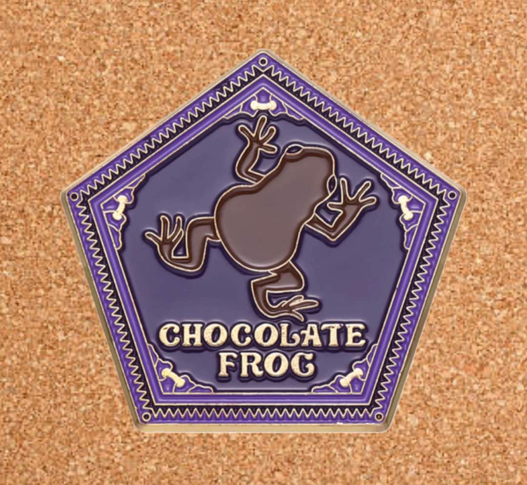 Deliciously Enchanting Chocolate Frog Enamel Pin | Cute Pin | ROFLPINS ...