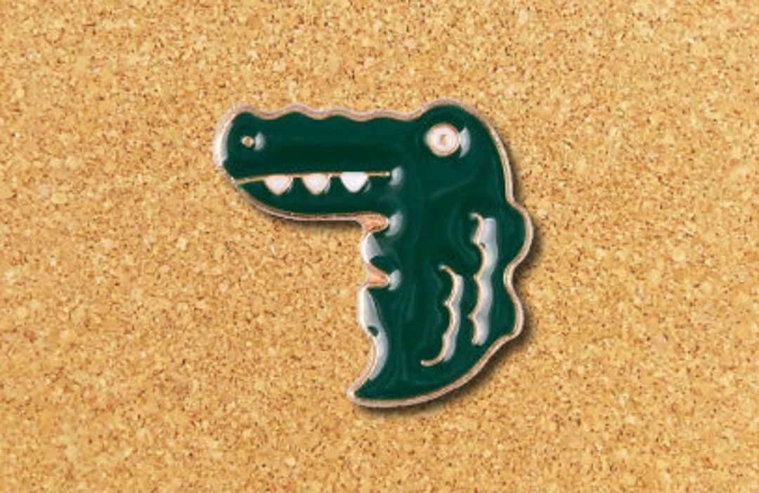 Crocodile Pin Cute Enamel Pins - Etsy