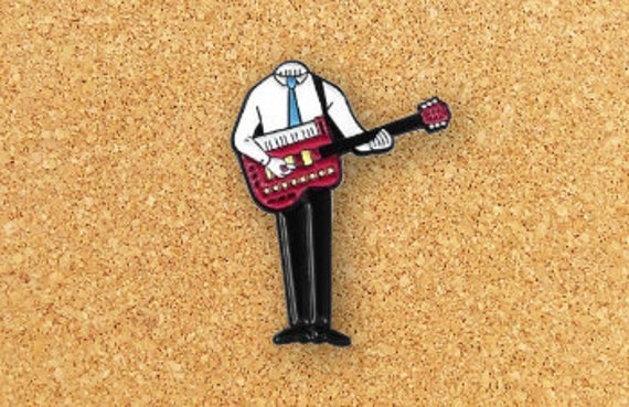 Rock and Roll ENAMEL PIN Cute Enamel Pin Pins for - Etsy