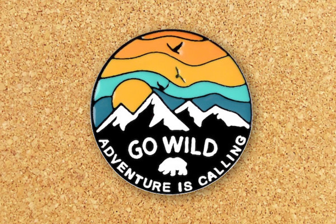 Go Wild Enamel Pin Funny Enamel Pin - Etsy