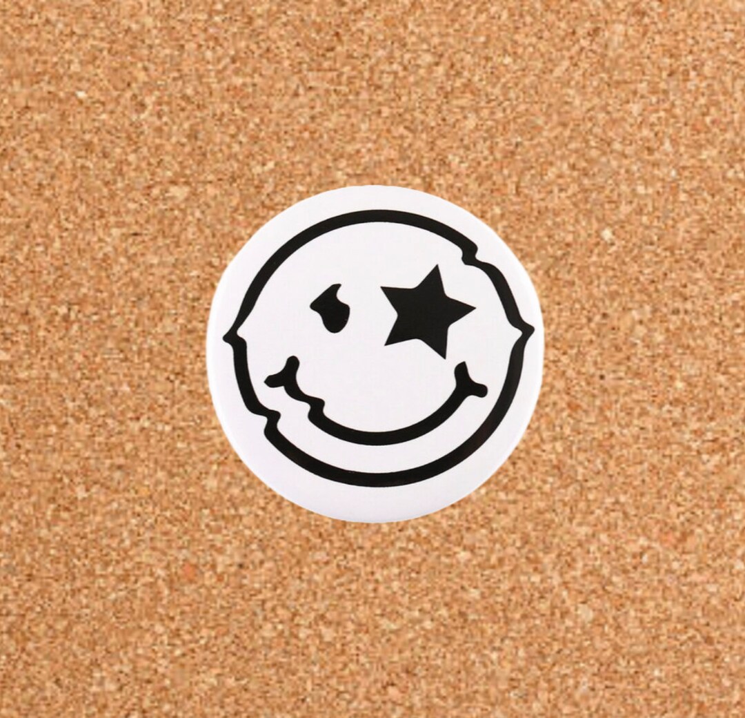 Smiley Face Enamel Pin | Cute Pin From ROFLPINS - Etsy