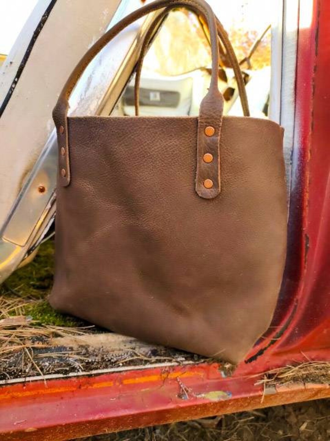 Buffalo Hide Tote - Etsy