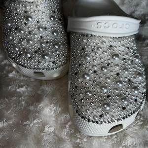 Wedding Shoe/wedding Crocs/ Crocs/ Croc Slides/custom Crocs / Bling ...