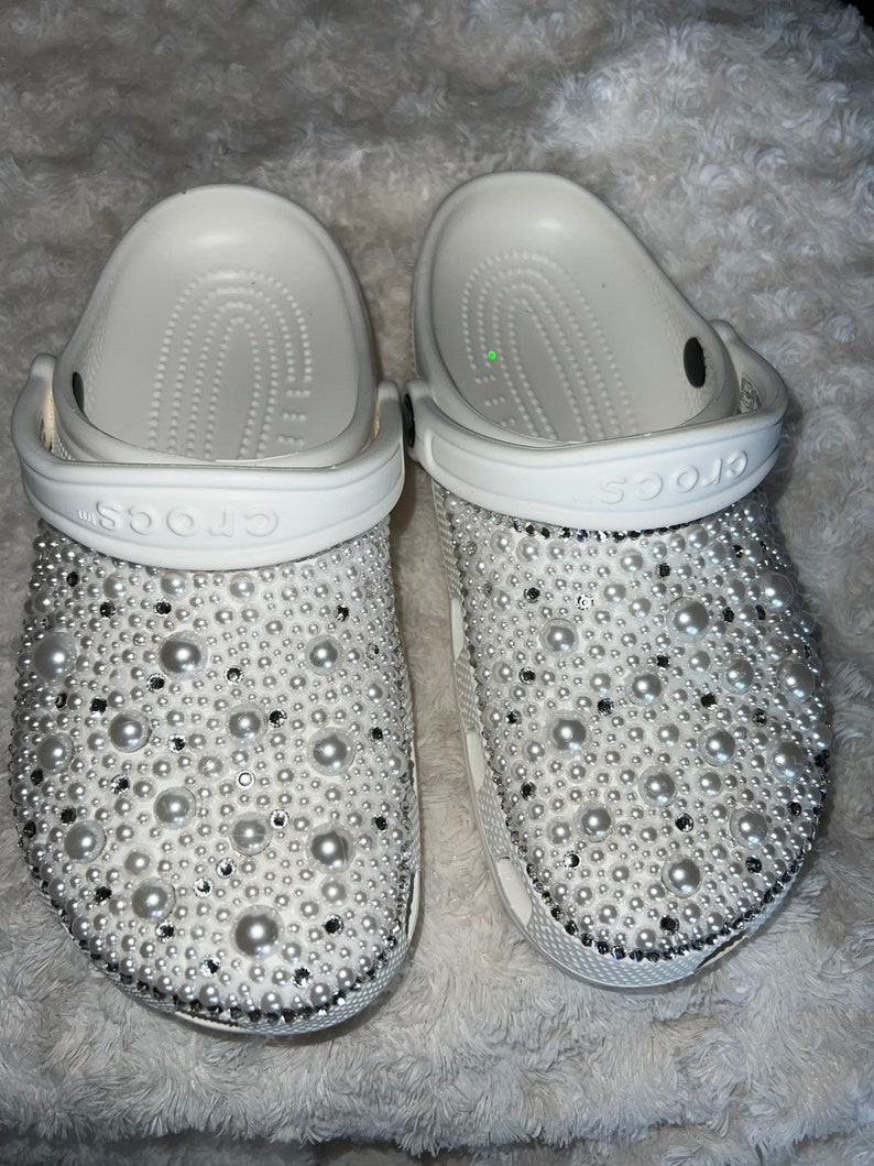 Wedding Shoe/wedding Crocs/ Crocs/ Croc Slides/custom Crocs / Bling ...
