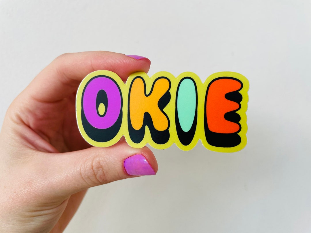 Okie Retro Sticker - Etsy