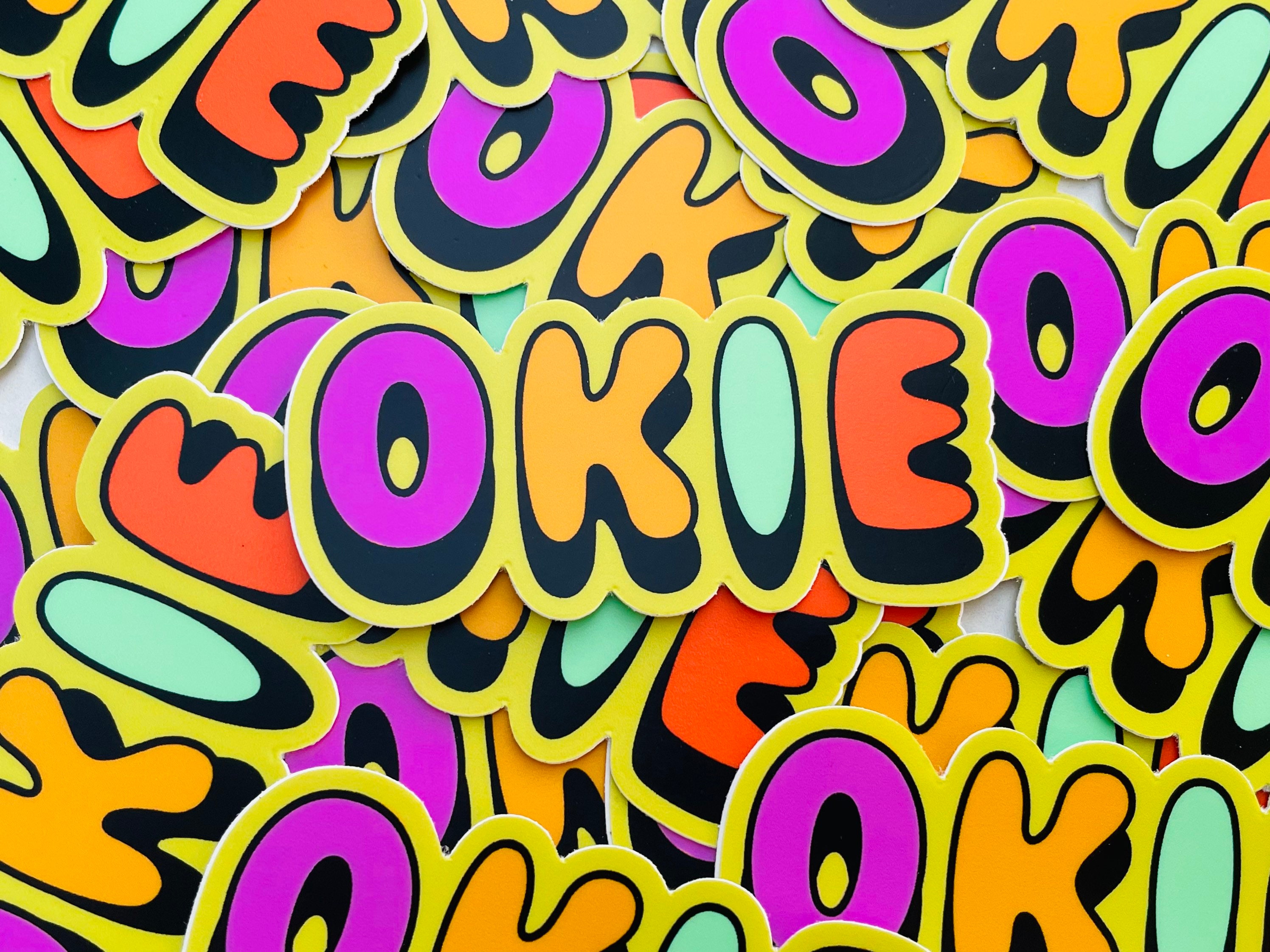 Okie Retro Sticker - Etsy