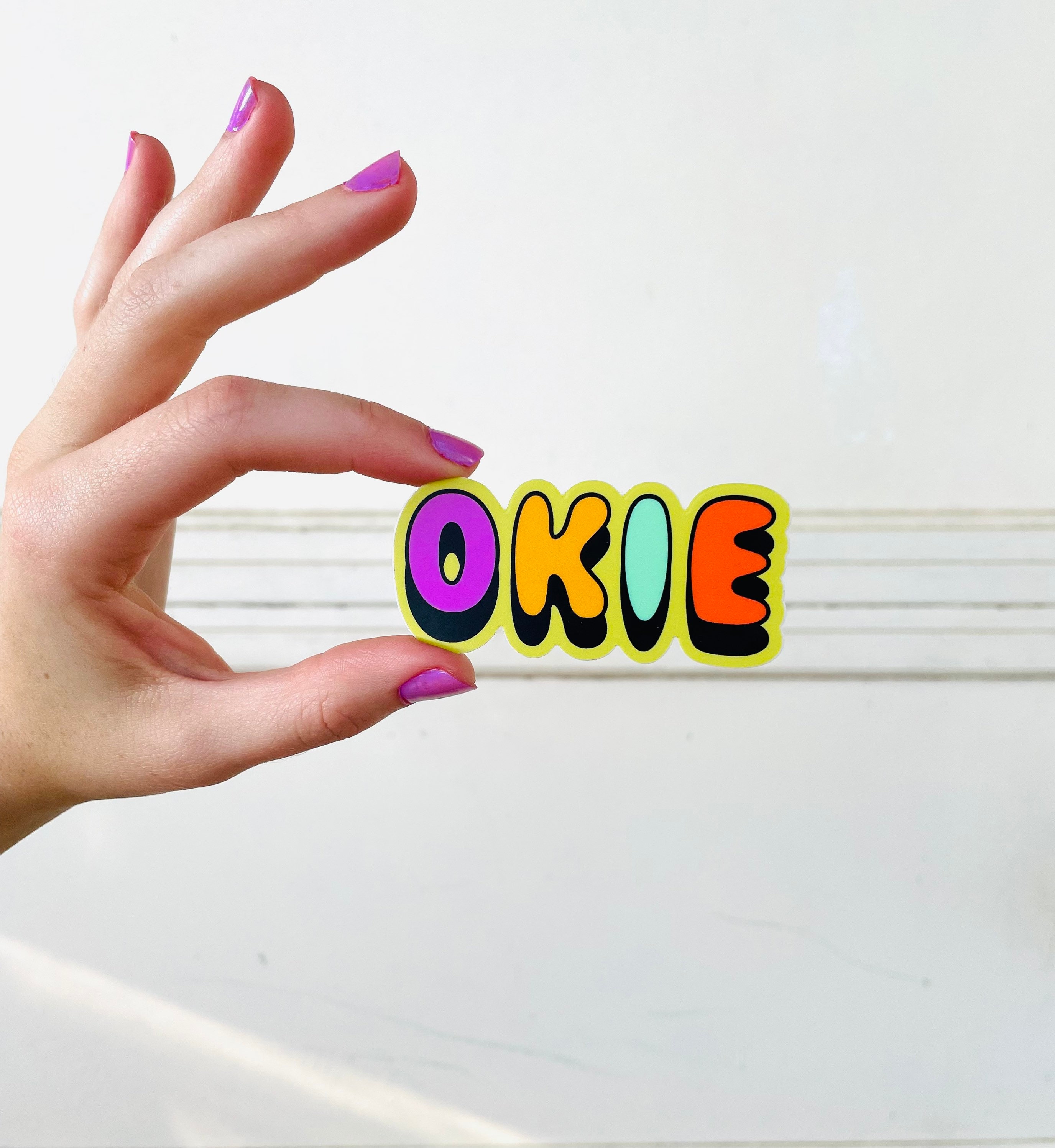 Okie Retro Sticker - Etsy