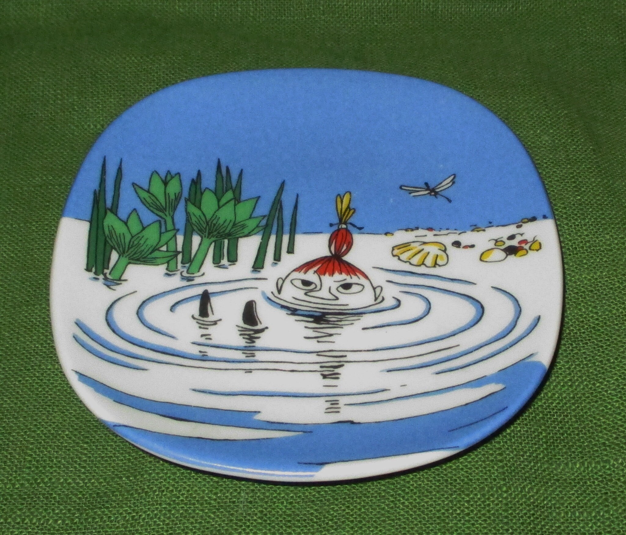 Arabia Finland Moomin Tove Jansson Pottery Moomin Wall Plate Little My ...