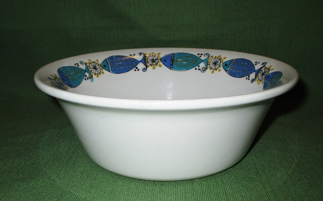 Norway Fish Figgjo Flint Turi Design Clupea Bowl Vintage Design by Turi ...