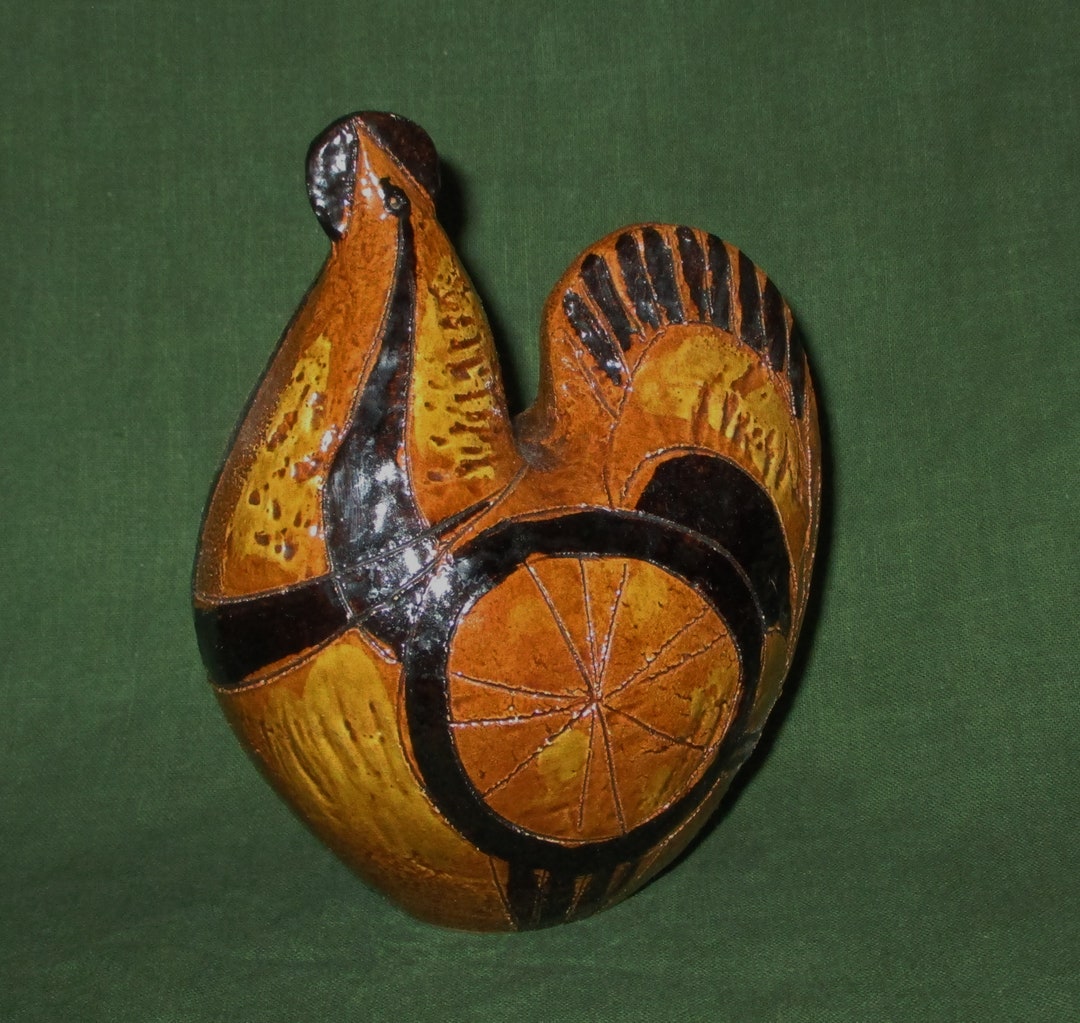 Aldo Londi Bitossi Chicken / Rooster SICA Made in Italy 1960s - Etsy