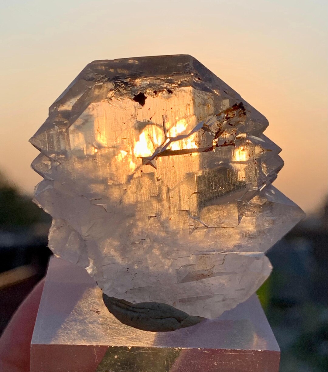 45 Gram Twisted Open Clear Gwindle Quartz Crystal From Shilman ...
