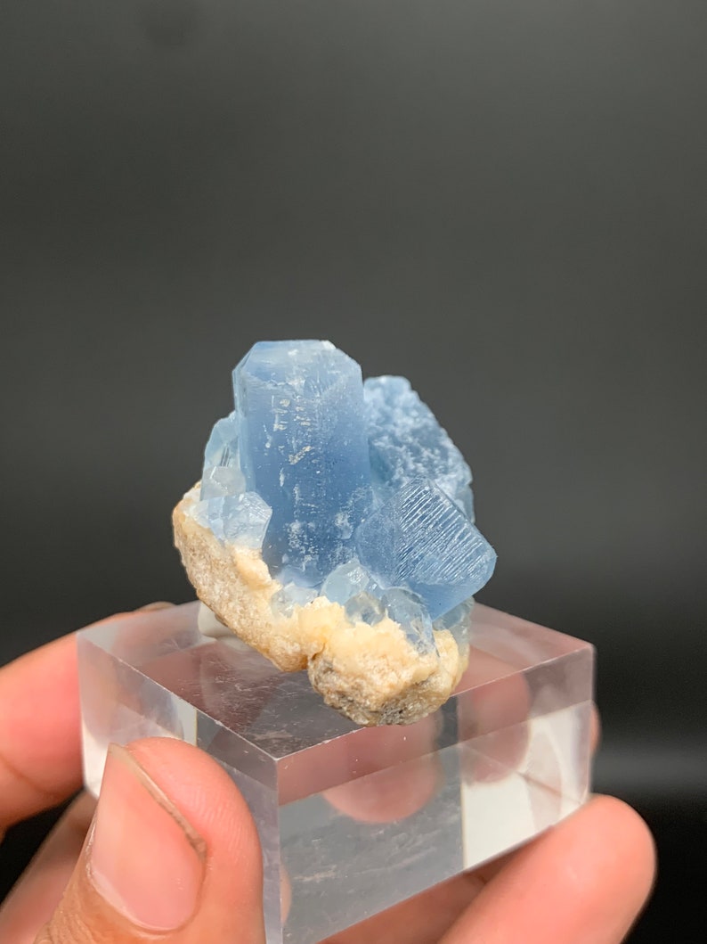 Natural Blue Color Celestine Crystals Cluster, Celestine Crystal ...