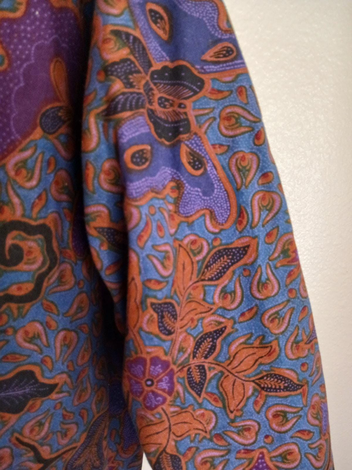 Asia Craft Textile Batik Jacket M/L - Etsy