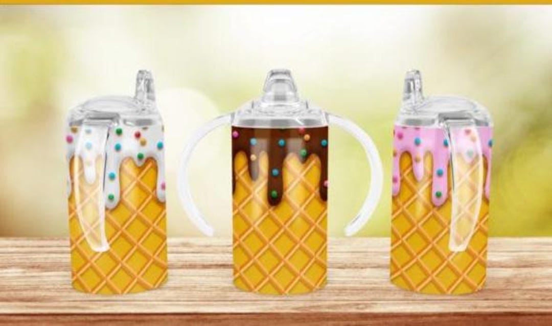 12oz Stainless Steel Sippy--ice Cream Sippy Cup, Kids Cup, Gifts for ...