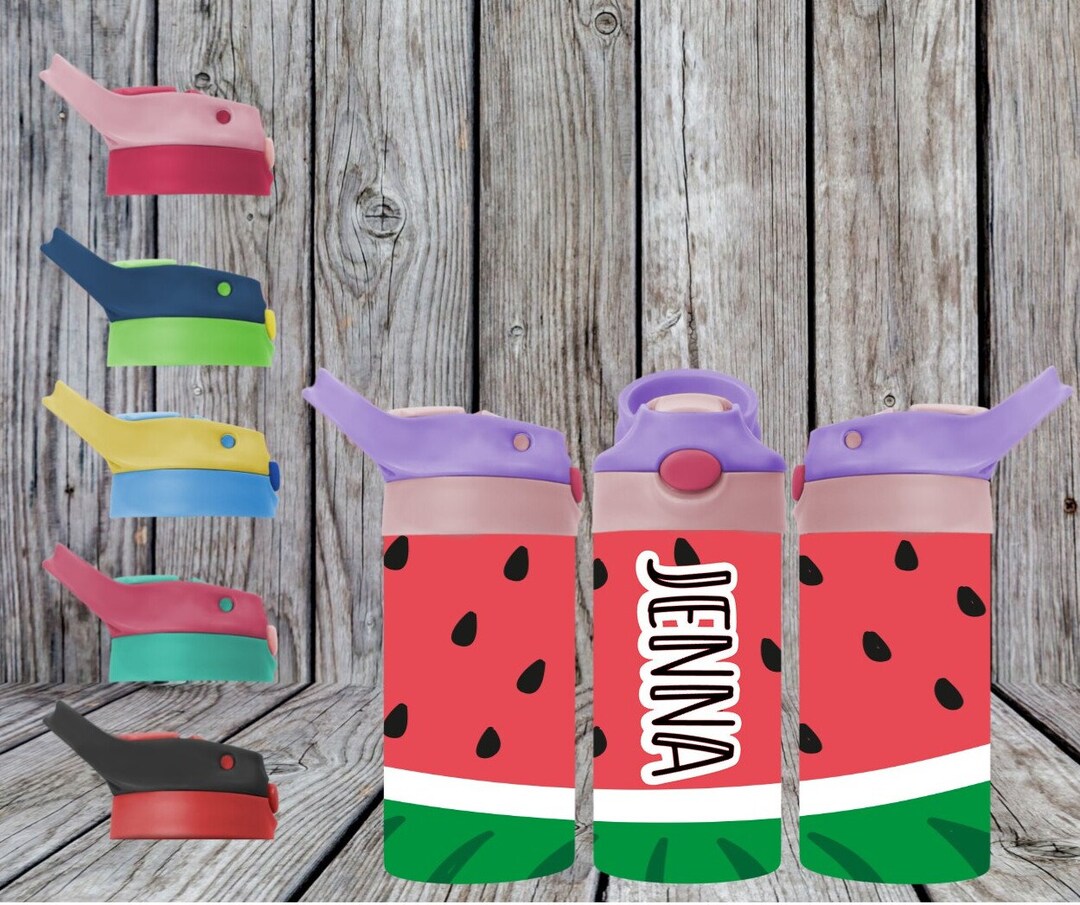12oz Stainless Steel Kids Flip Top Tumbler Cup—watermelon Summer Cup ...