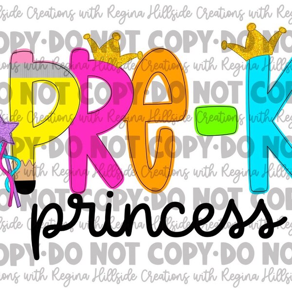 Pre K Princess - Etsy